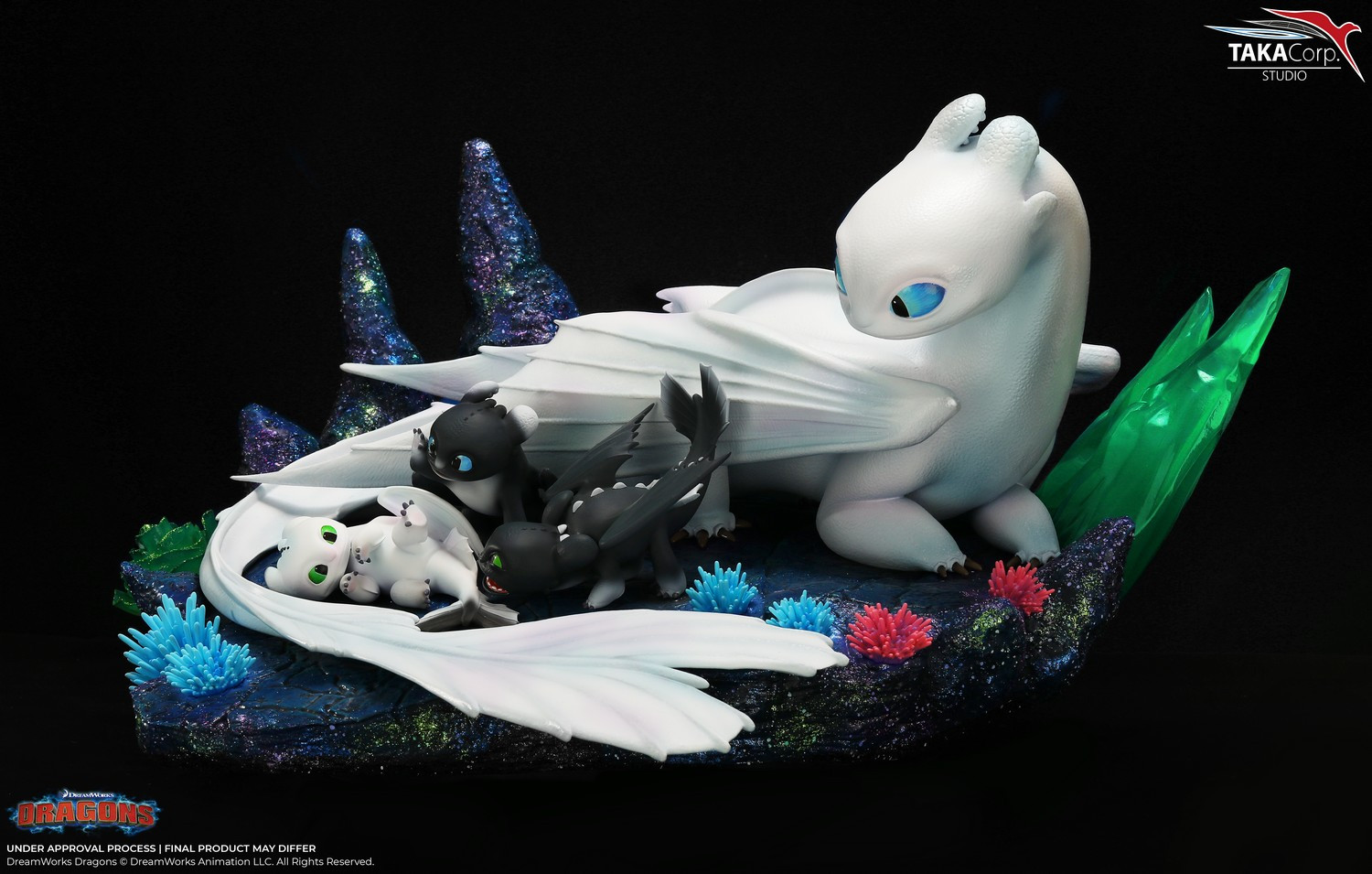 Figurine Light Fury & Night Light - Dragons - by Taka Corp Studio - 1/6